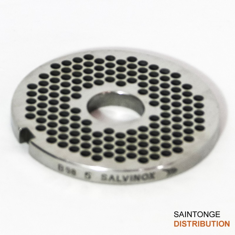 Grille inox N°5 pour hachoir B98 - Saintonge Distribution